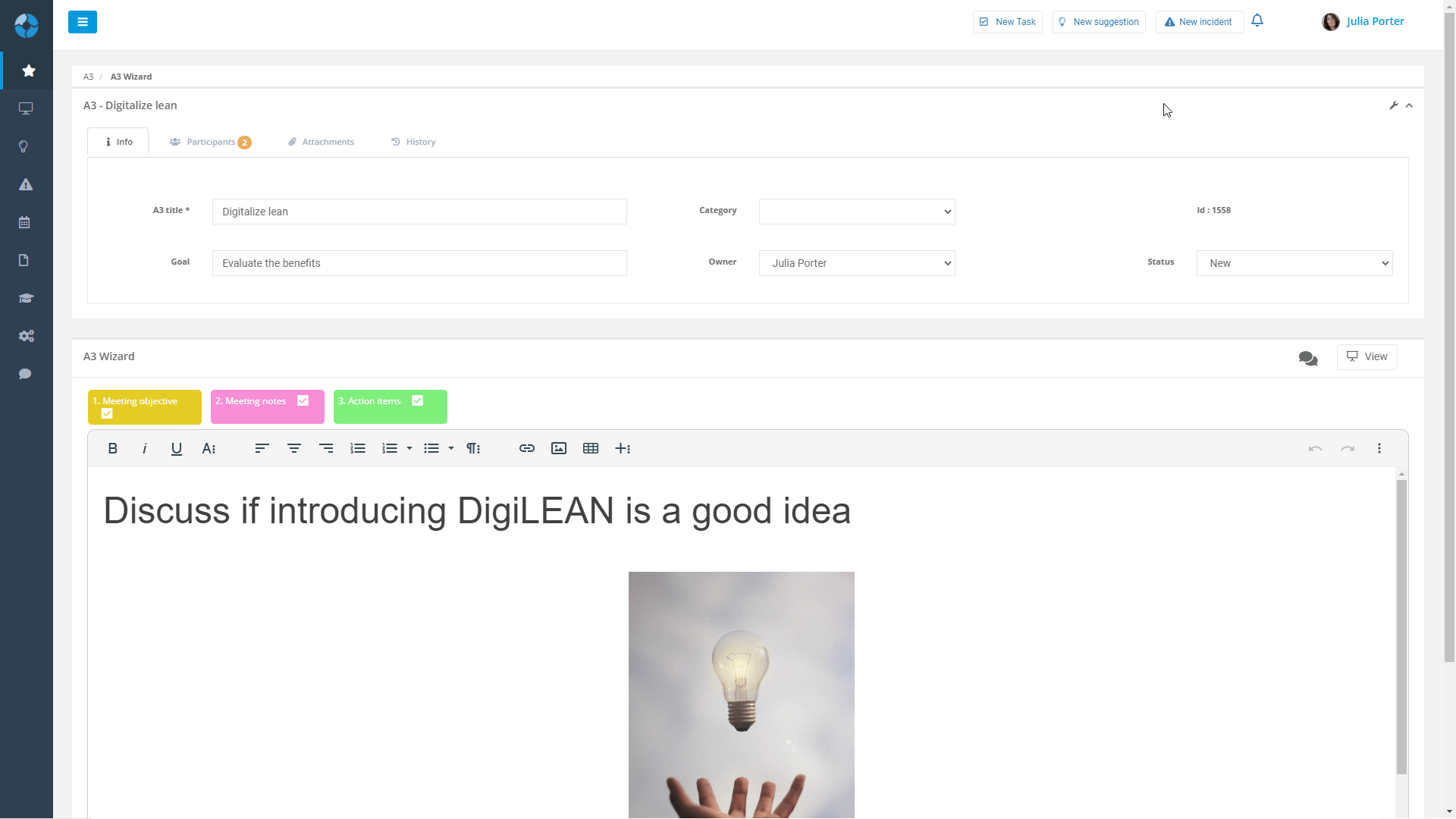 Product | DigiLEAN | Digital lean tools | Online platform