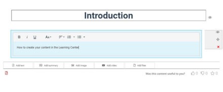 Turn experiences into learning with DigiLEAN Learning Center