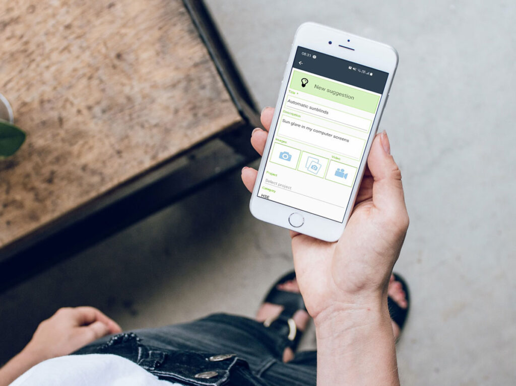Add improvements and incidents anywhere · DigiLEAN Mobile App
